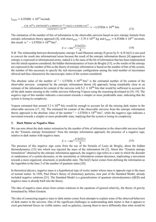 Informational Nature of Dark Matter and Dark Energy and the Cosmological Constant | PDF