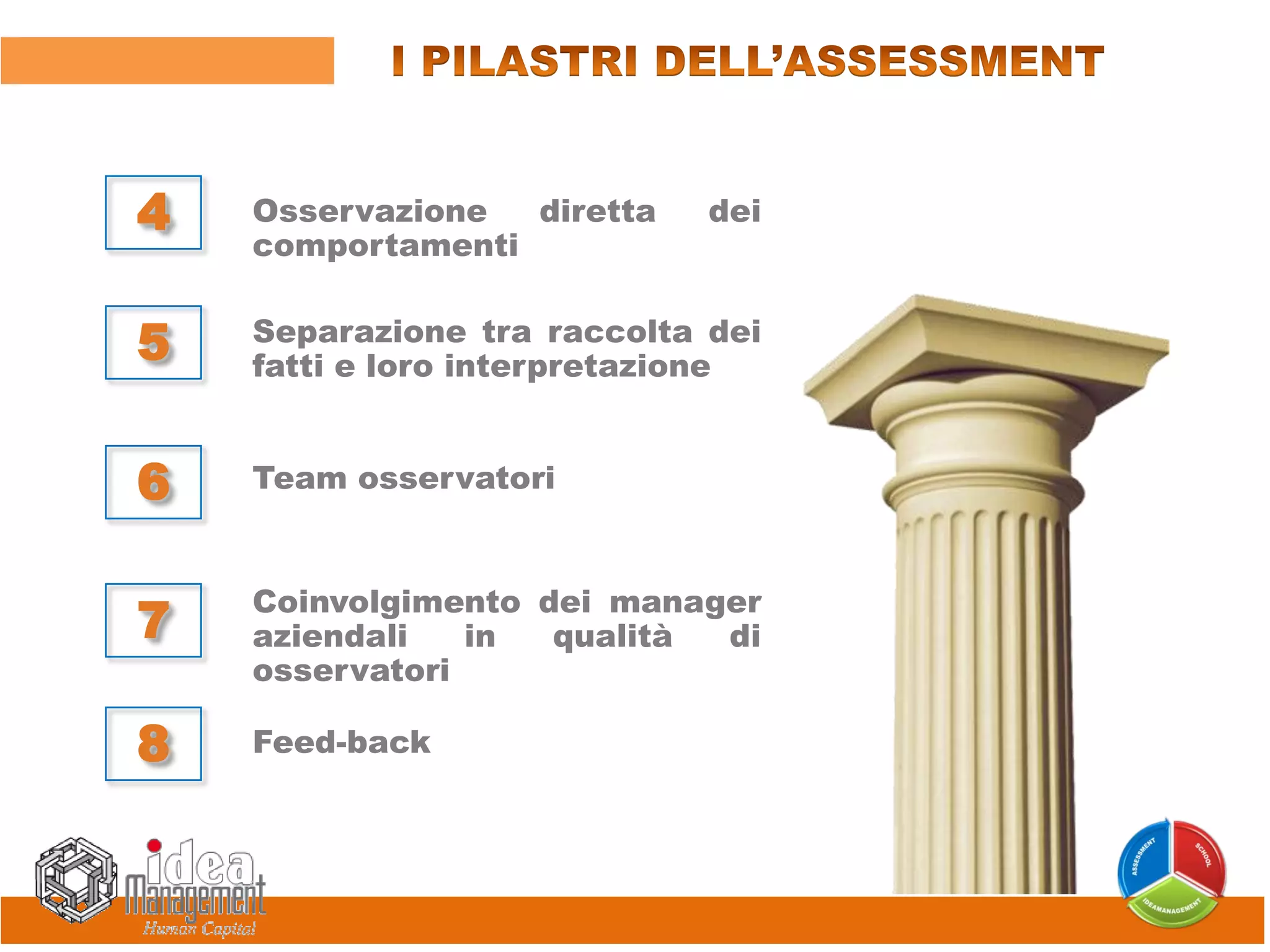 I pilastri dell'assessment | PPT