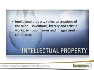 INTELLECTUAL PROPERTY IN CREATIVE INDUSTRIES: AN OVERVIEW | PPT