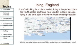 Iping, England (Team 3) | PPTX