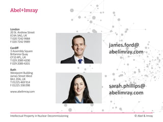 IP in nuclear decommissioning | PPT