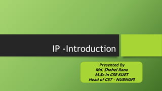 Introduction to IP address concept - Computer Networking | PPT