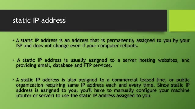 Introduction to IP address concept - Computer Networking | PPT