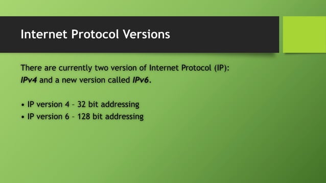 Introduction to IP address concept - Computer Networking | PPT