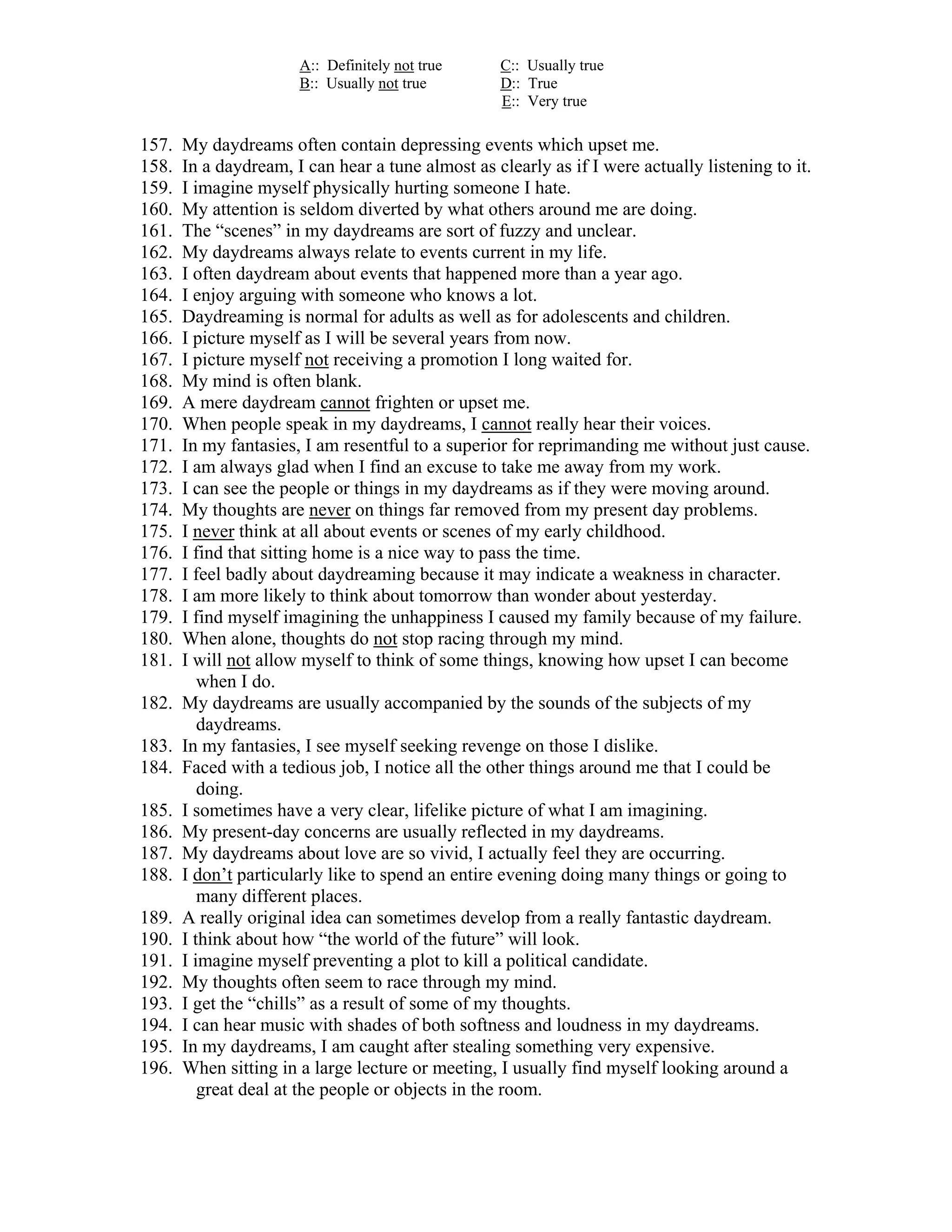 Ipi questionnaire | PDF