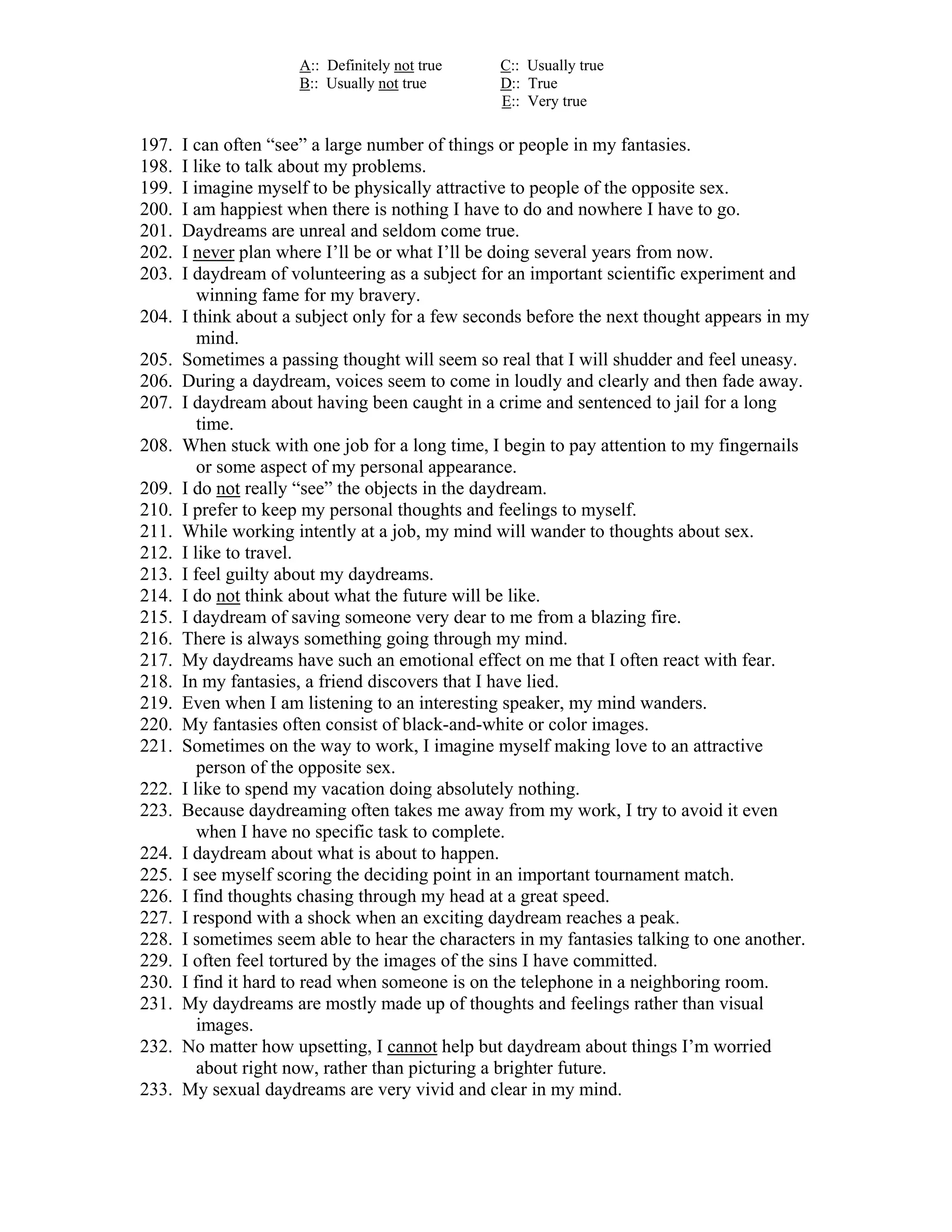 Ipi questionnaire | PDF