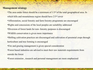 NATIONAL FOREST POLICY | PPT