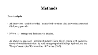 Experiential Learning through the lens of Communities of Practice (CoP) theory | PPT