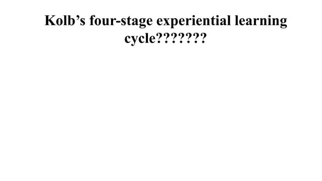 Experiential Learning through the lens of Communities of Practice (CoP) theory | PPT