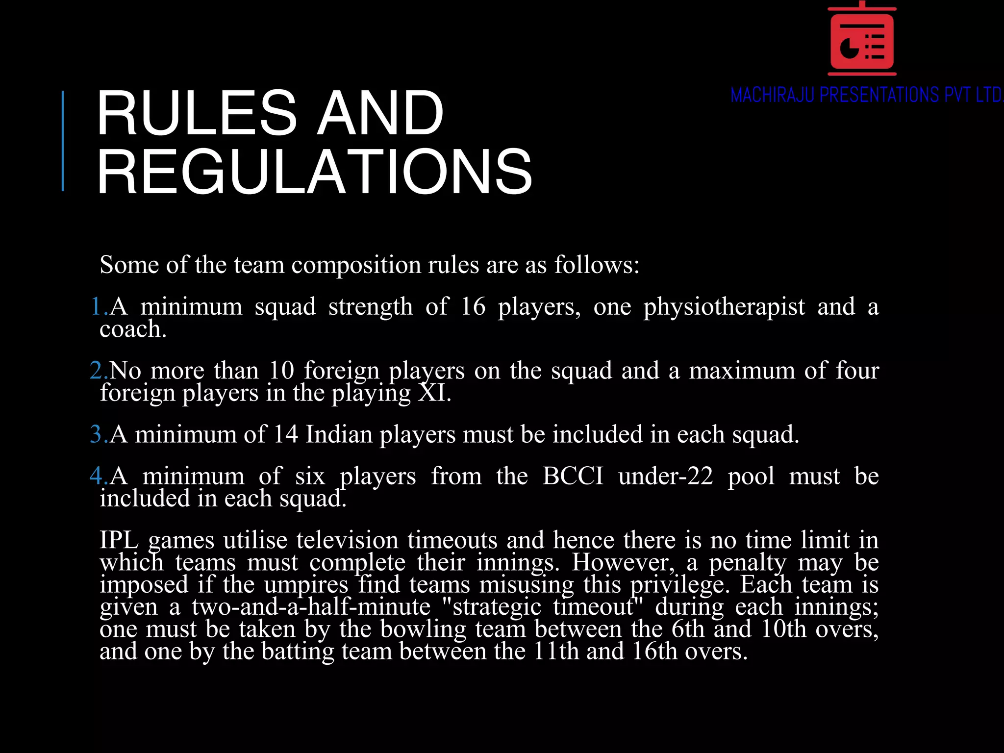 IPL: INDIAN PREMIER LEAGUE | PPT
