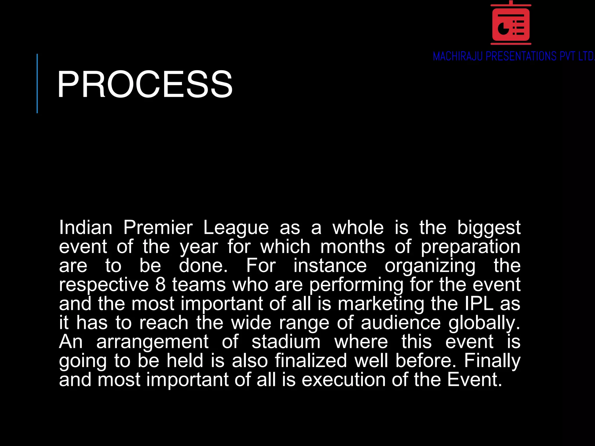 IPL: INDIAN PREMIER LEAGUE | PPT