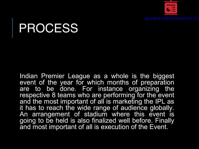 IPL: INDIAN PREMIER LEAGUE | PPT | Television | Entertainment