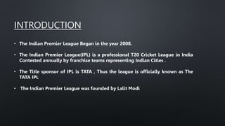 Indian Premier League (IPL) ---2024.pptx