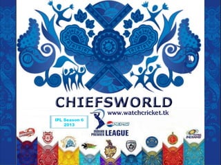 Ipl 2013 teams and fixtures | PPT