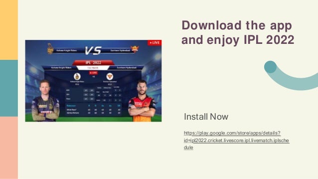 IPL 2022 Cricket Live Score.pptx