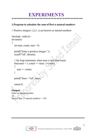 IP Lab Manual for Kerala University 3 Year UG Programme | PDF