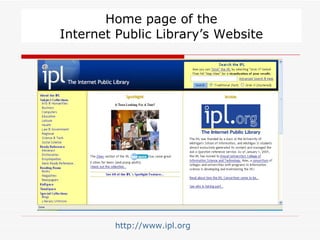 IPL: A Digital Reference Service | PPT