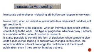 I 'plagiarism and its types' | PPTX