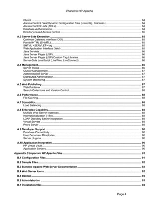 iPlanet to HP Apache Migration Plan | PDF