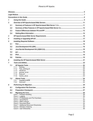 iPlanet to HP Apache Migration Plan | PDF