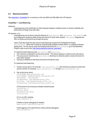 iPlanet to HP Apache Migration Plan | PDF