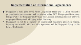 An overview of the IP Law of Bangaldesh. | PPTX