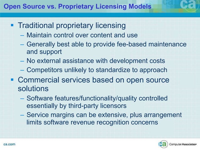 Outbound Licensing Strategies: Is Open Source the Right Model for Your Company? | PPT ...