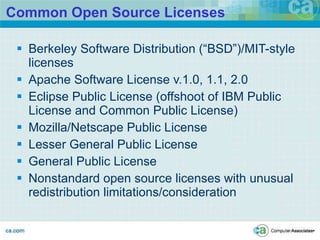 Outbound Licensing Strategies: Is Open Source the Right Model for Your Company? | PPT ...