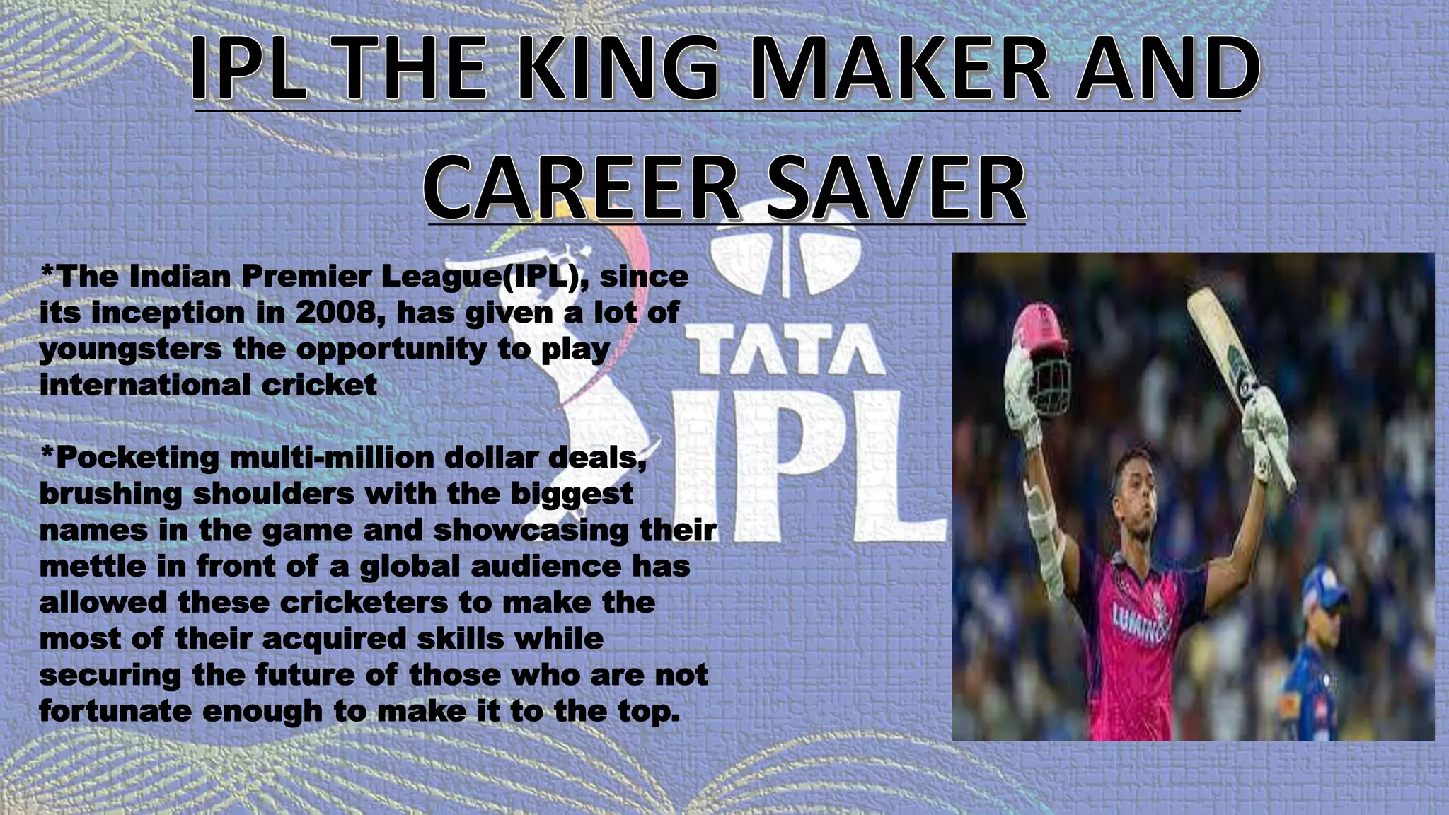 IPL Business Model by Pranay Hardas | PPTX