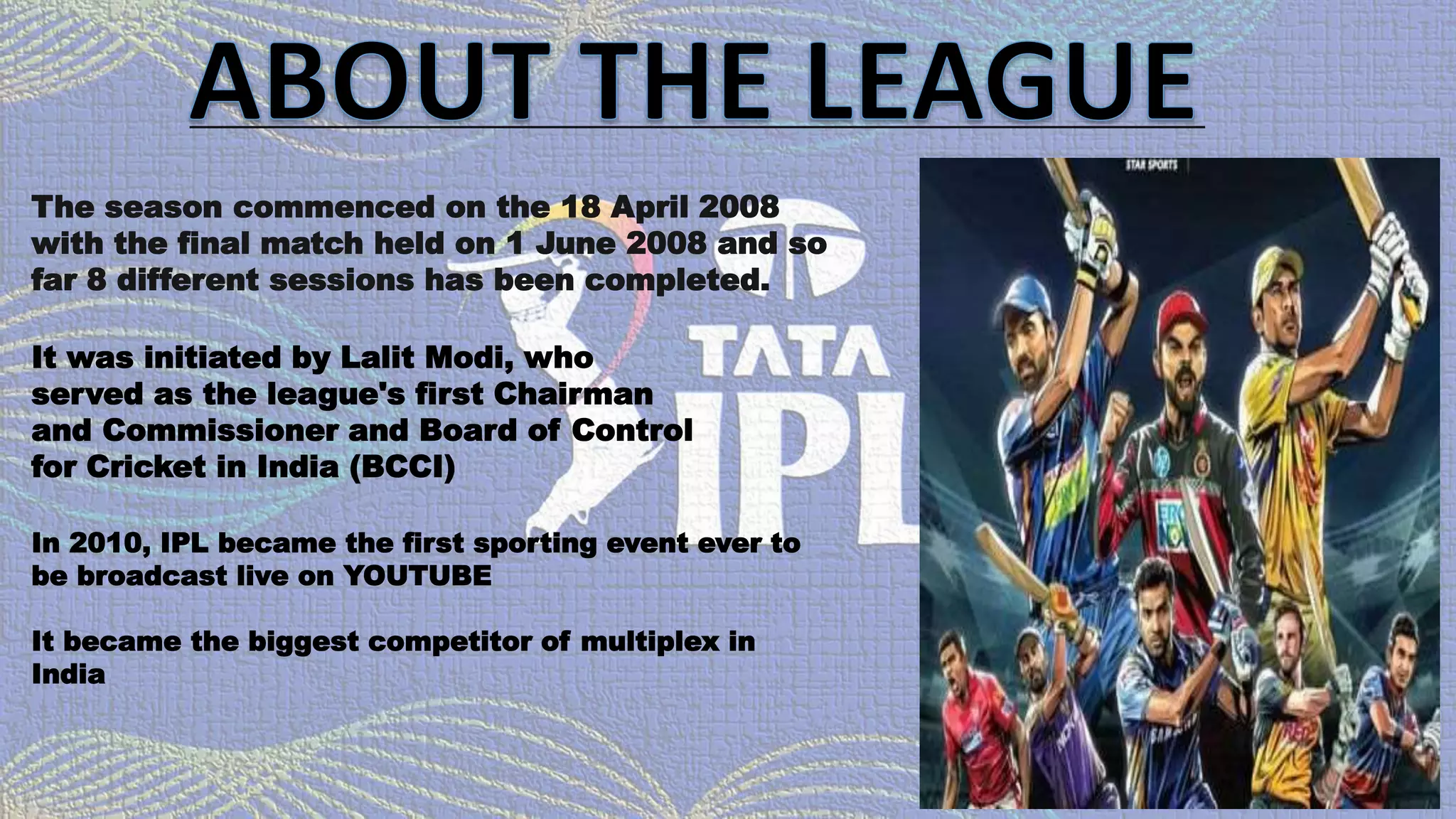 IPL Business Model by Pranay Hardas | PPTX