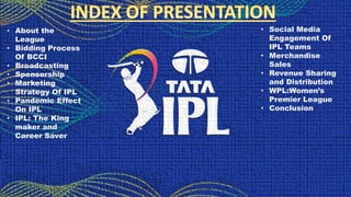IPL Business Model by Pranay Hardas | PPTX