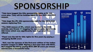 IPL Business Model by Pranay Hardas | PPTX