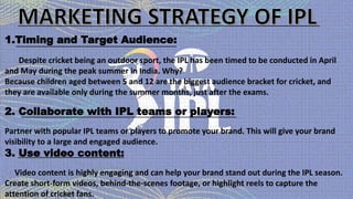 IPL Business Model by Pranay Hardas | PPTX