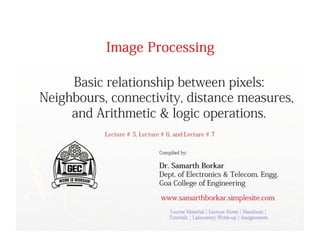 Image Processing lectures 5, 6, and 7 | PPT