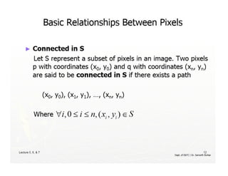 Image Processing lectures 5, 6, and 7 | PPT