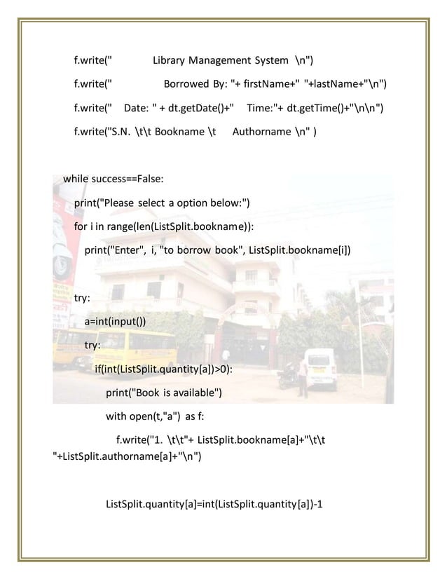 Ip library management project | DOCX