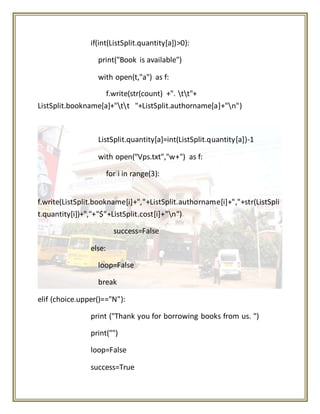 Ip library management project | DOCX