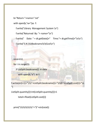 Ip library management project | DOCX