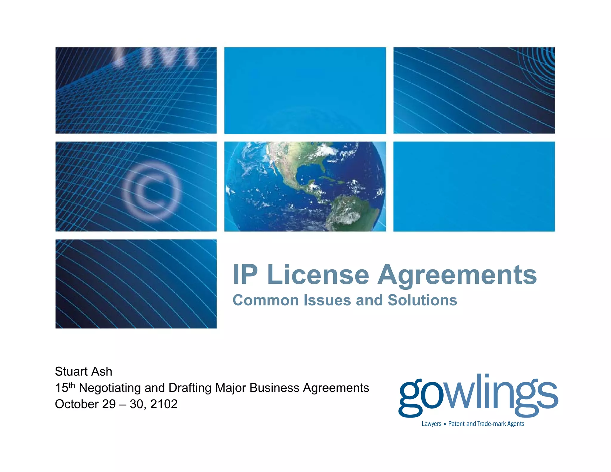 IP License Agreements: Common Issues and Solutions | PDF