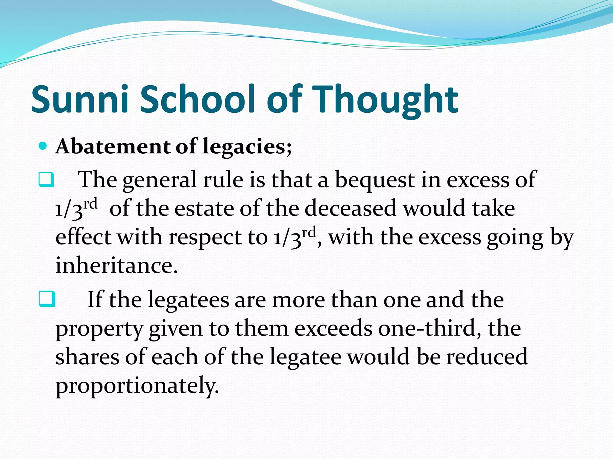 Abatement Of legacies | PPTX