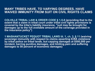 NNI Executive Education for Tribal Leaders “The Legal Framework for ...