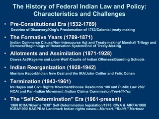 NNI Executive Education for Tribal Leaders “The Legal Framework for ...