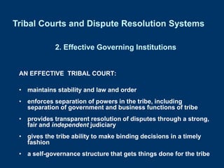 NNI Executive Education for Tribal Leaders “The Legal Framework for ...