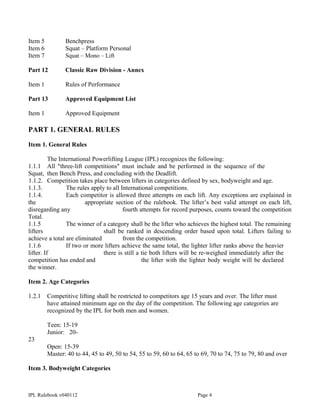 Ipl rule book | DOC