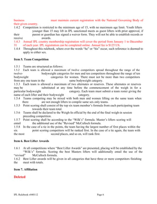 Ipl rule book | DOC