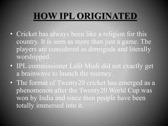 IPL Scam | PPTX