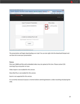 Savanna365 iPlus User's Guide | PDF