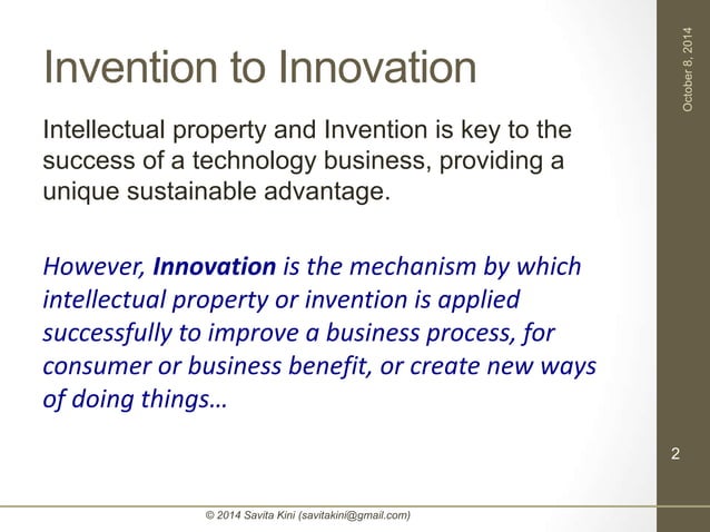 Invention to Innovation - Journey of a High Tech Product | PPT