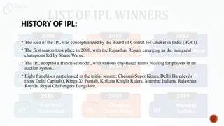 a ppt designed for project on ipl win predictor | PPTX