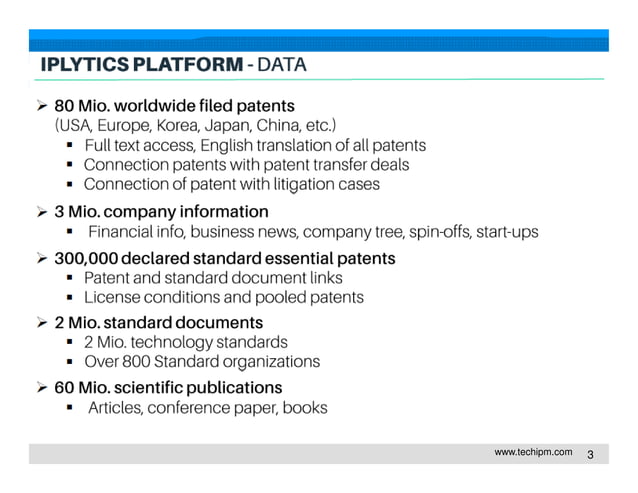 IPlytics Platform Introduction | PPT